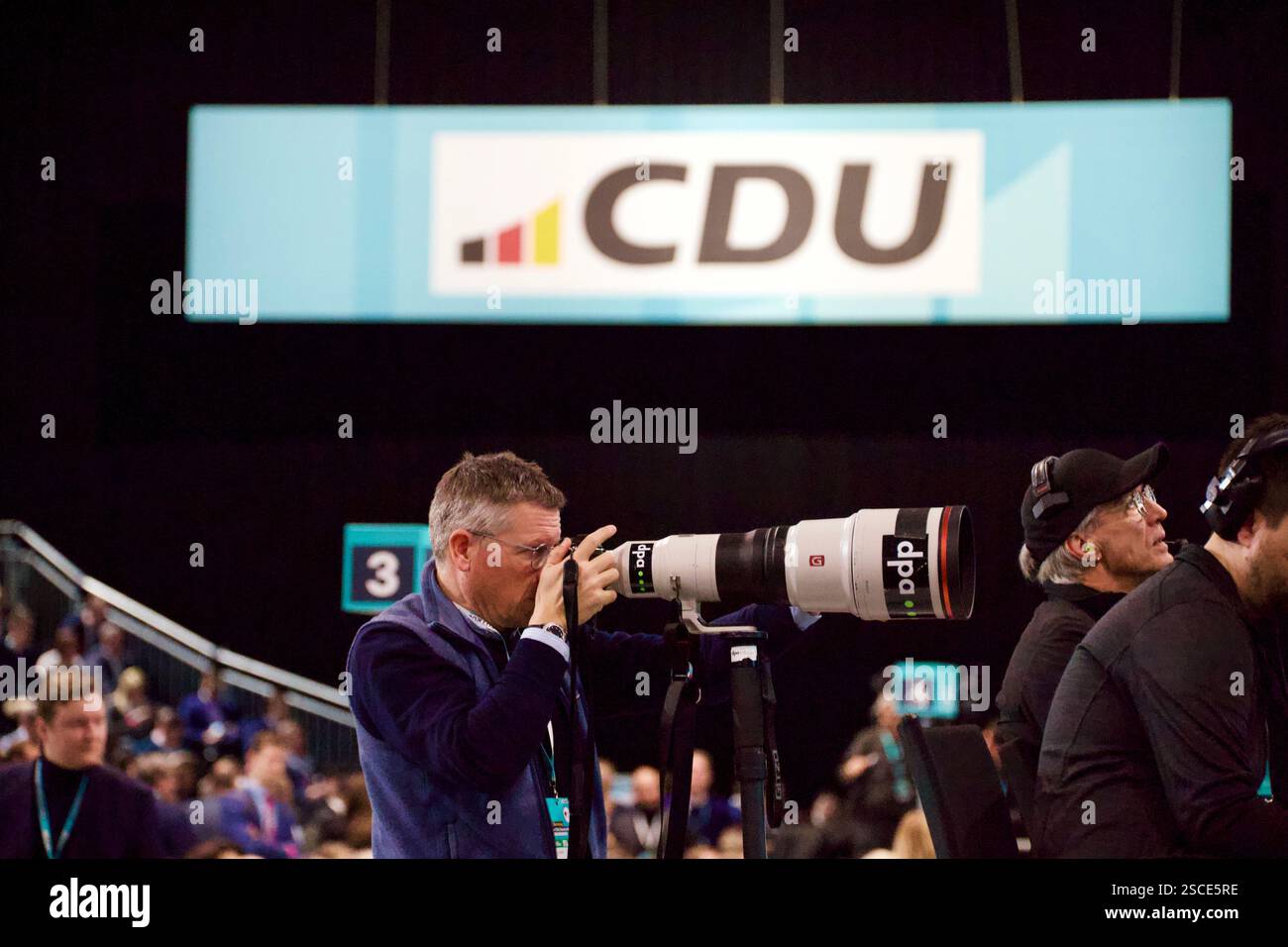 Berlin, Germany. February 03, 2025. Christian Democrats (CDU) party ...