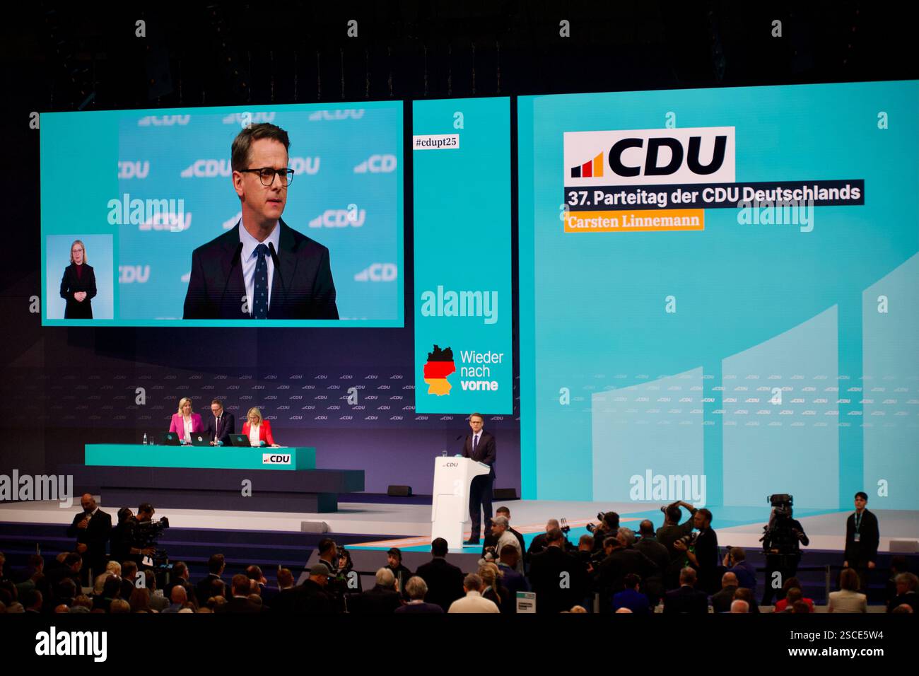 Berlin, Germany. February 03, 2025. Christian Democrats (CDU) party ...