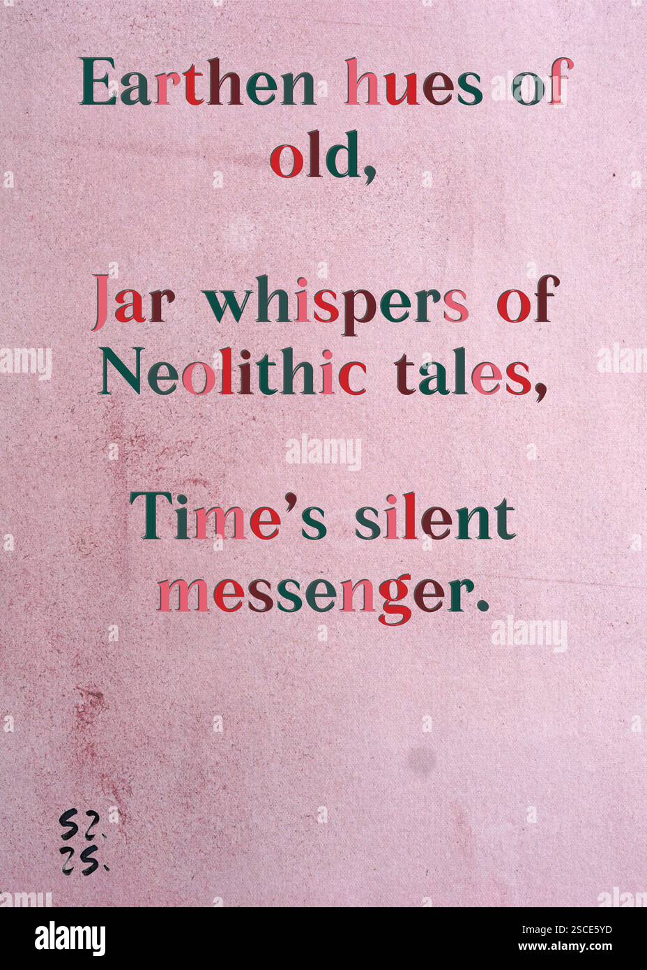 Earthen hues of old, Jar whispers of Neolithic tales, Time's silent messenger. Rupert Brightwell ...