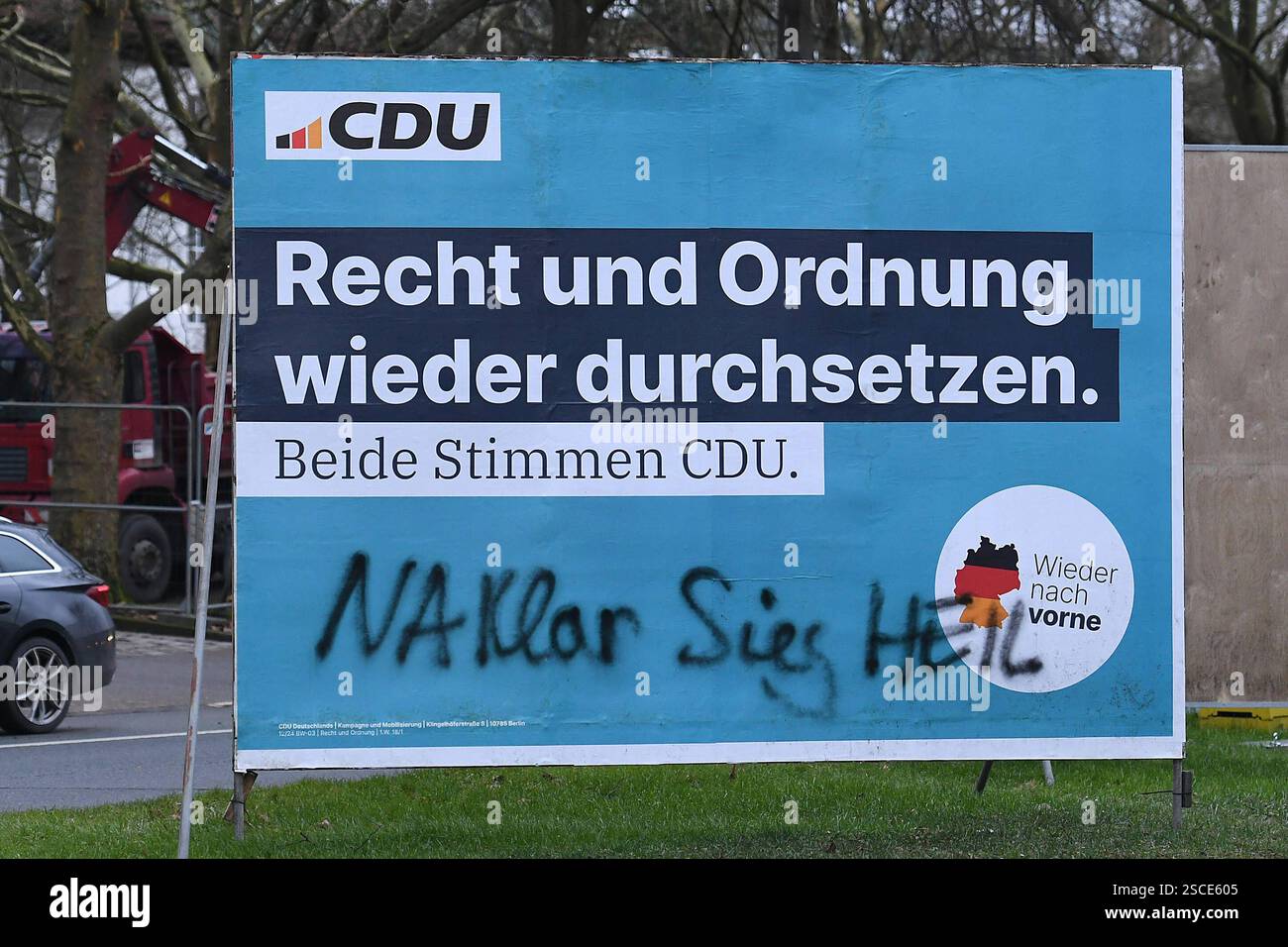 Wahlplakate - Bundestagswahl 2025 am 06.02.2025 in Wuppertal Ein ...