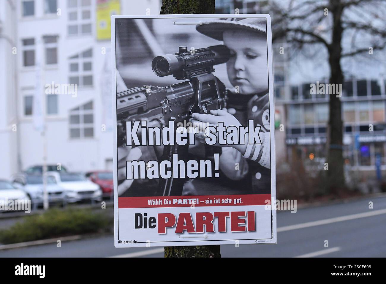 Wahlplakate - Bundestagswahl 2025 am 06.02.2025 in Wuppertal Ein ...