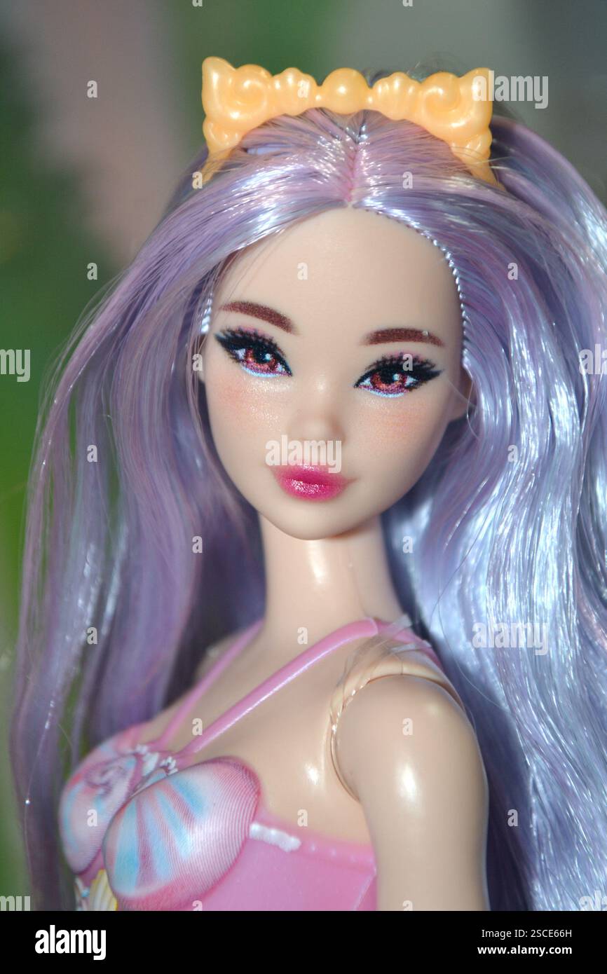 A mermaid Barbie doll with the Odile face sculpt that many doll ...