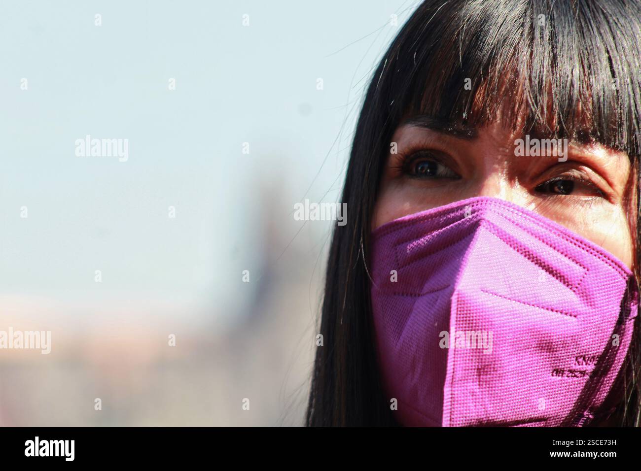Mexico City, Mexico. 06th Feb, 2025. Saxophonist and activist María ...