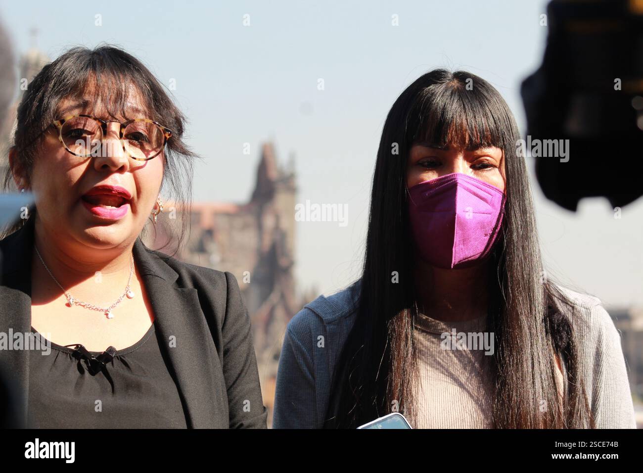 Mexico City, Mexico. 06th Feb, 2025. Saxophonist and activist María ...
