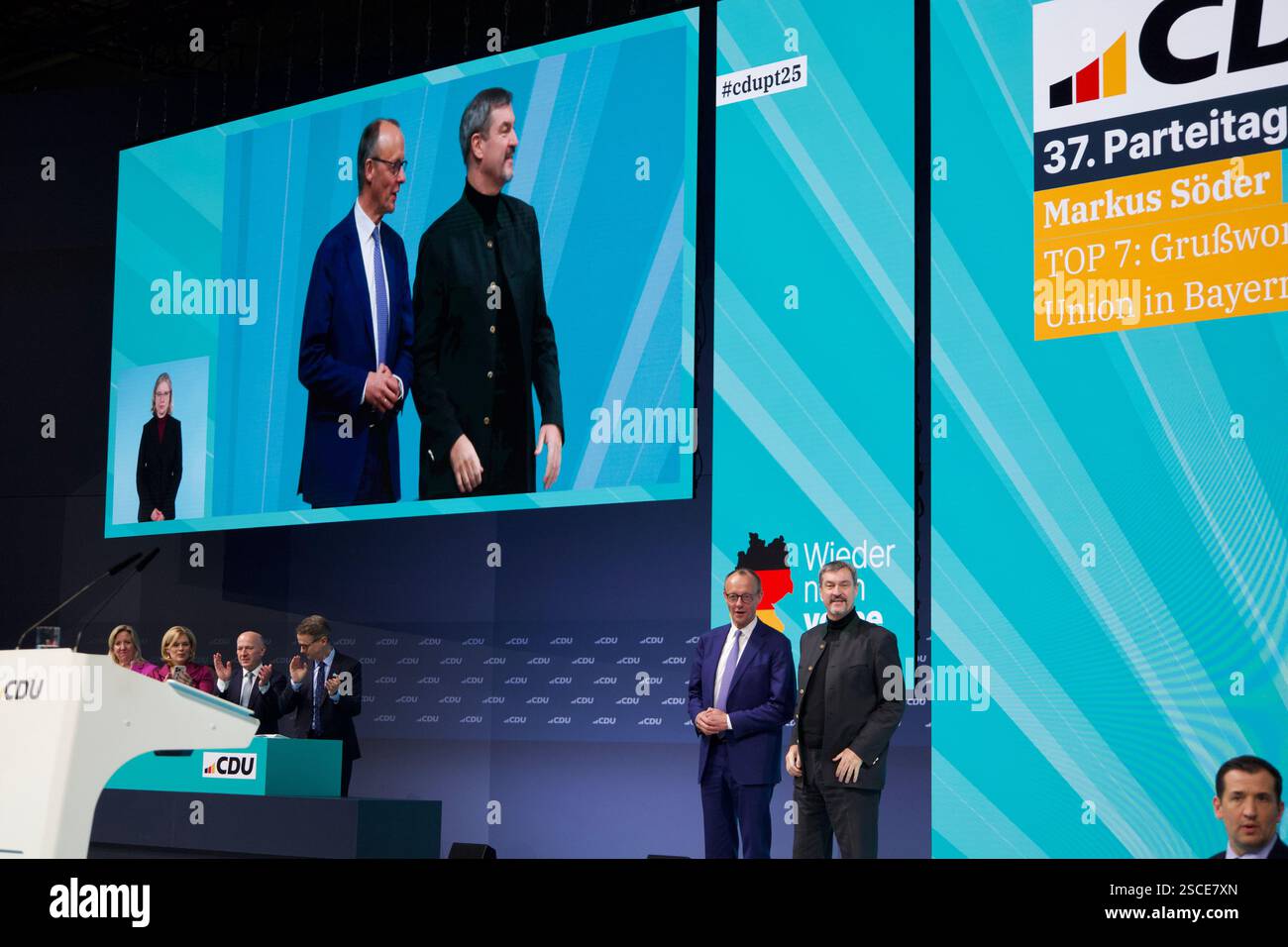 Berlin, Germany. February 03, 2025. Christian Democrats (CDU) party ...