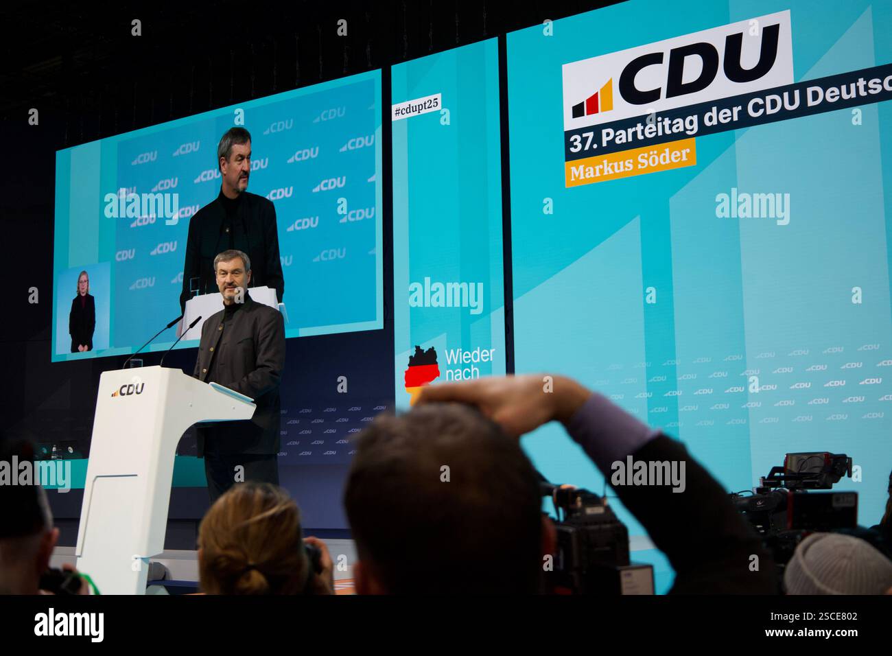 Berlin, Germany. February 03, 2025. Christian Democrats (CDU) party ...