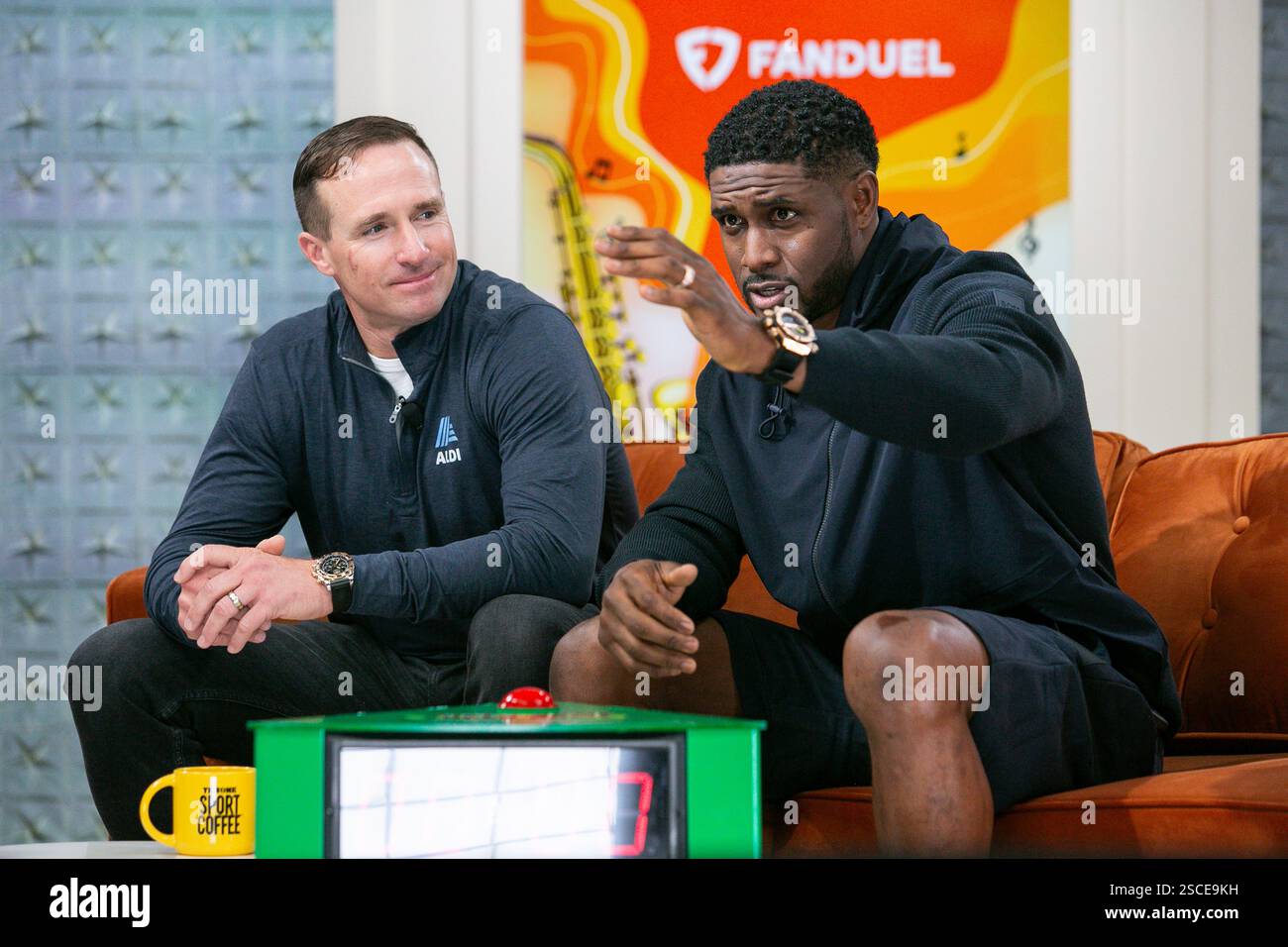 New Orleans, Louisiana, USA. 6th February, 2025. Drew Brees and Reggie ...