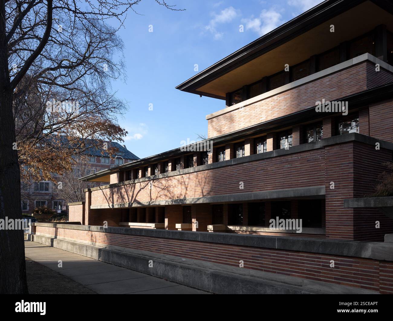 Robie House, Location: Chicago IL, Architect: Frank Lloyd Wright Stock ...