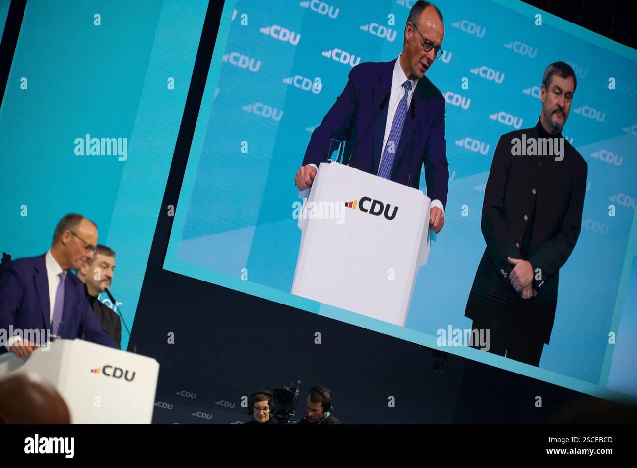 Berlin, Germany. February 03, 2025. Christian Democrats (CDU) party ...