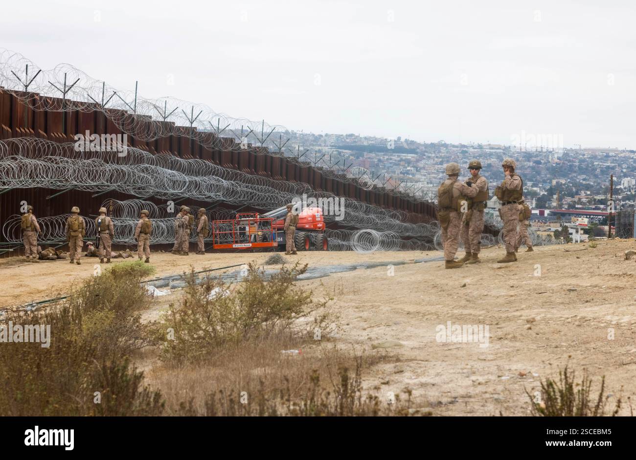 SAN YSIDRO, CALIFORNIA, USA - 04 February 2025 - US Marines from 1st ...