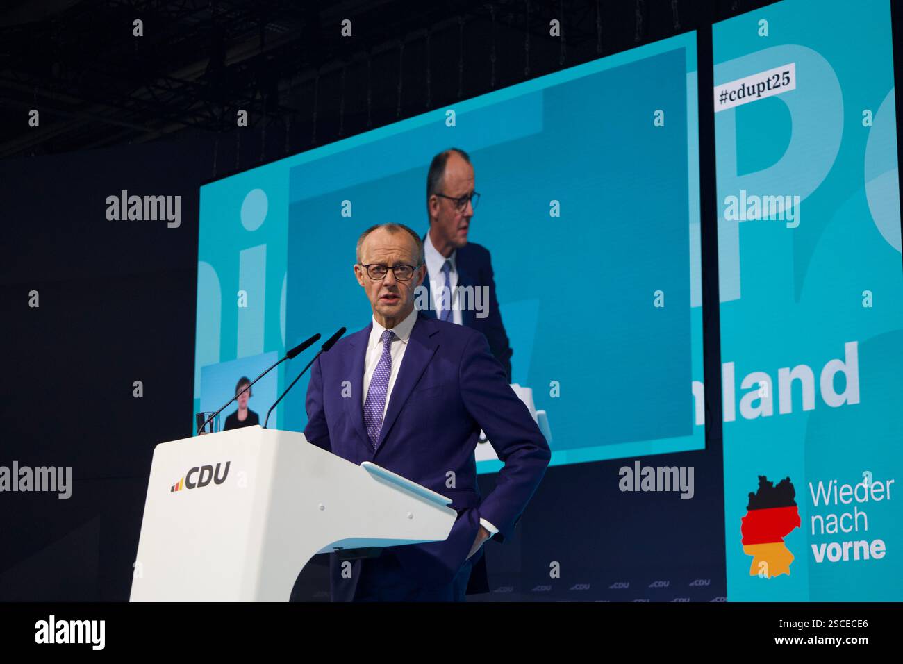 Berlin, Germany. February 03, 2025. Christian Democrats (CDU) party ...