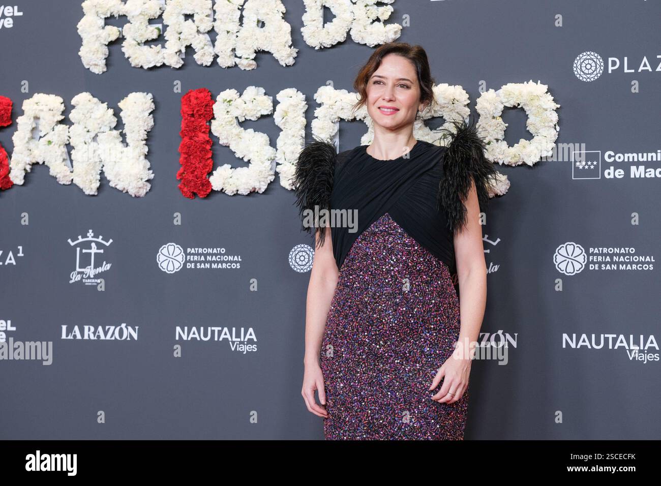 Isabel Diaz Ayuso attends the San Isidro 2025 gala at Plaza de Toros de ...