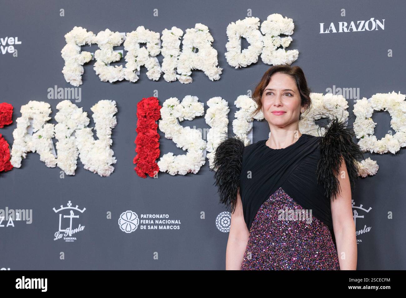 Isabel Diaz Ayuso attends the San Isidro 2025 gala at Plaza de Toros de ...
