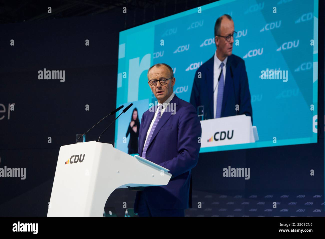Berlin, Germany. February 03, 2025. Christian Democrats (CDU) party ...