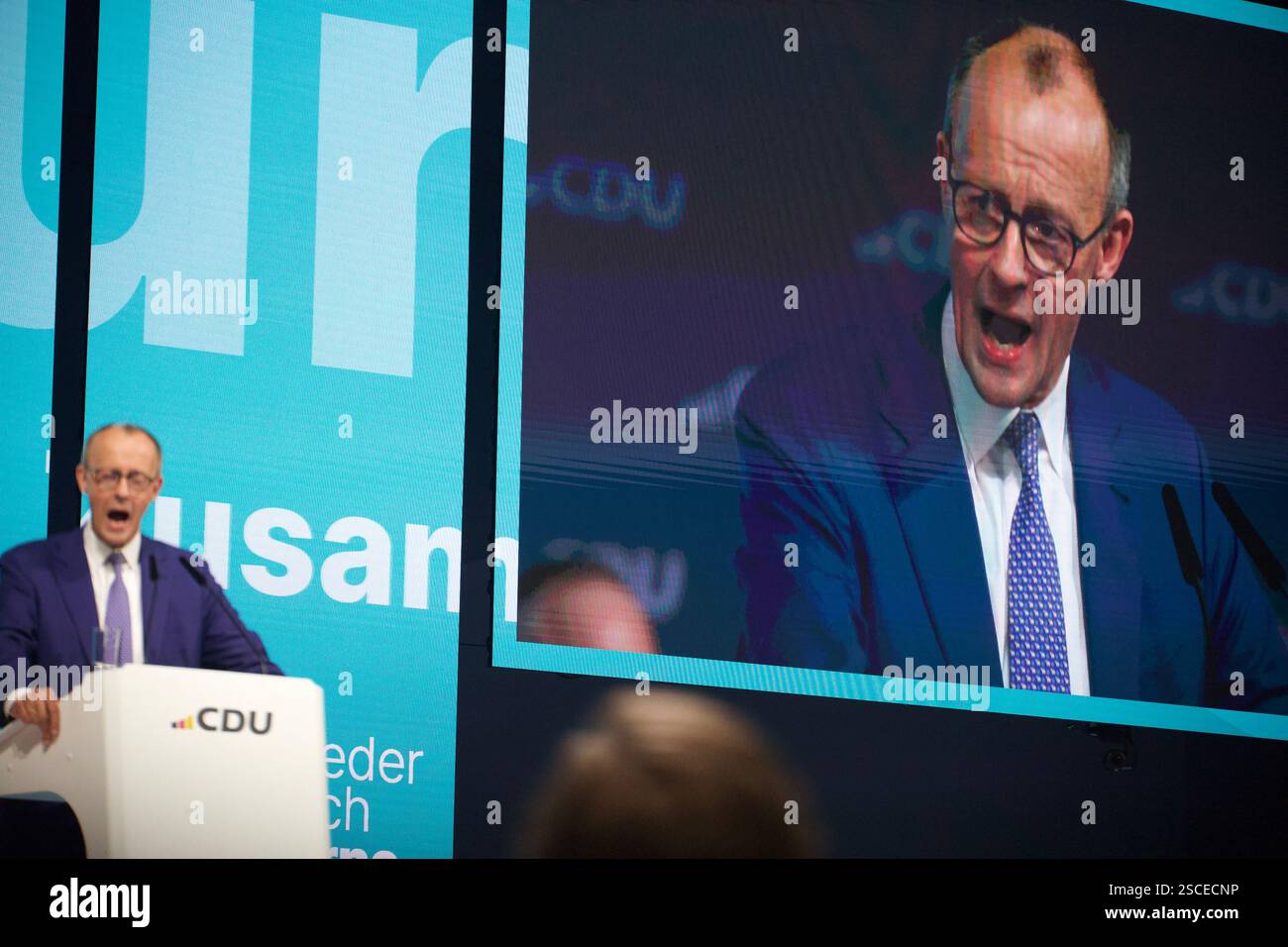 Berlin, Germany. February 03, 2025. Christian Democrats (CDU) party ...
