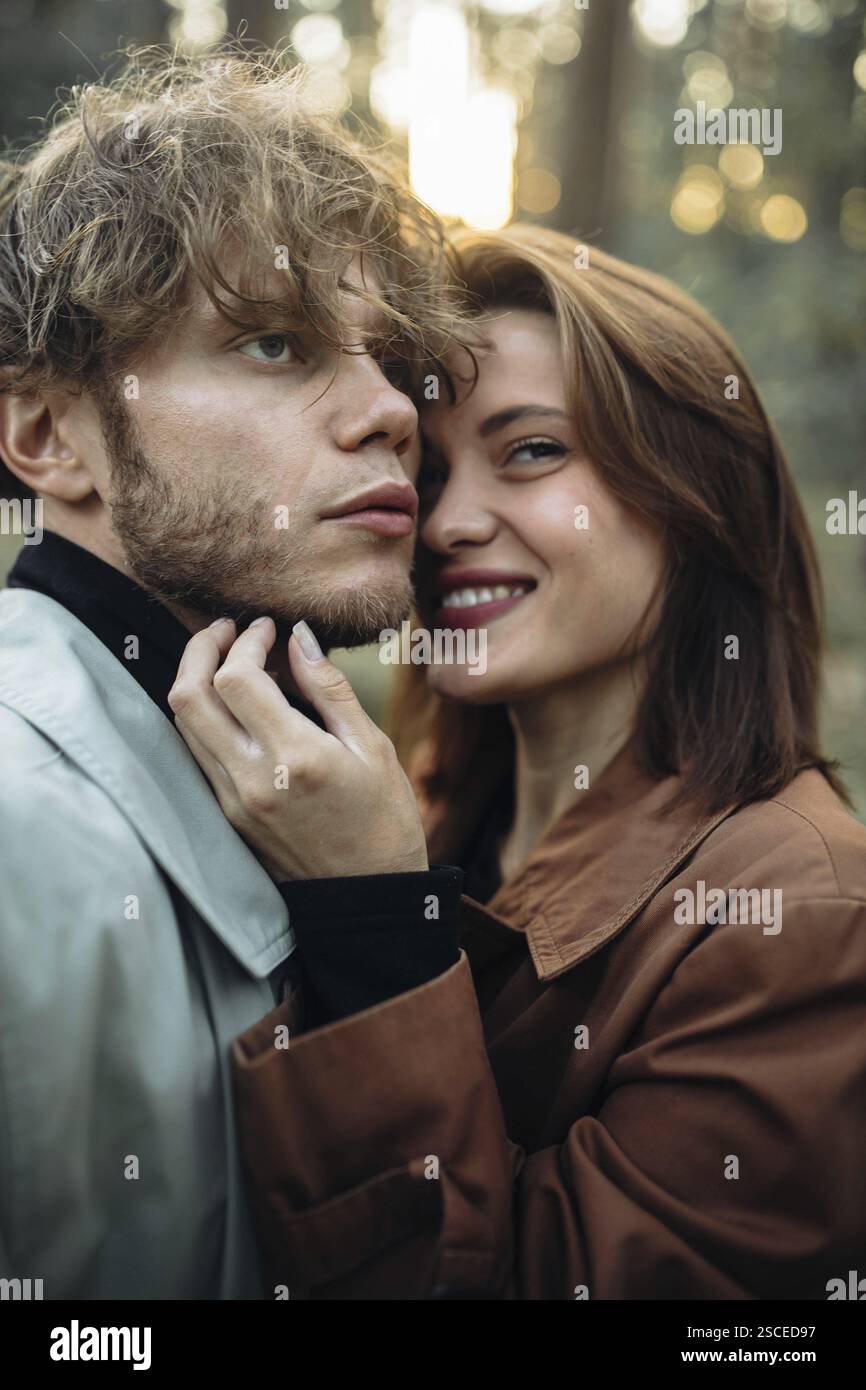 Young couple happily poses hi-res stock photography and images - Alamy