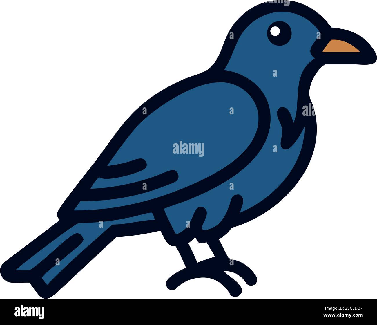 Pirate Crow Icon Stock Vector Image & Art - Alamy