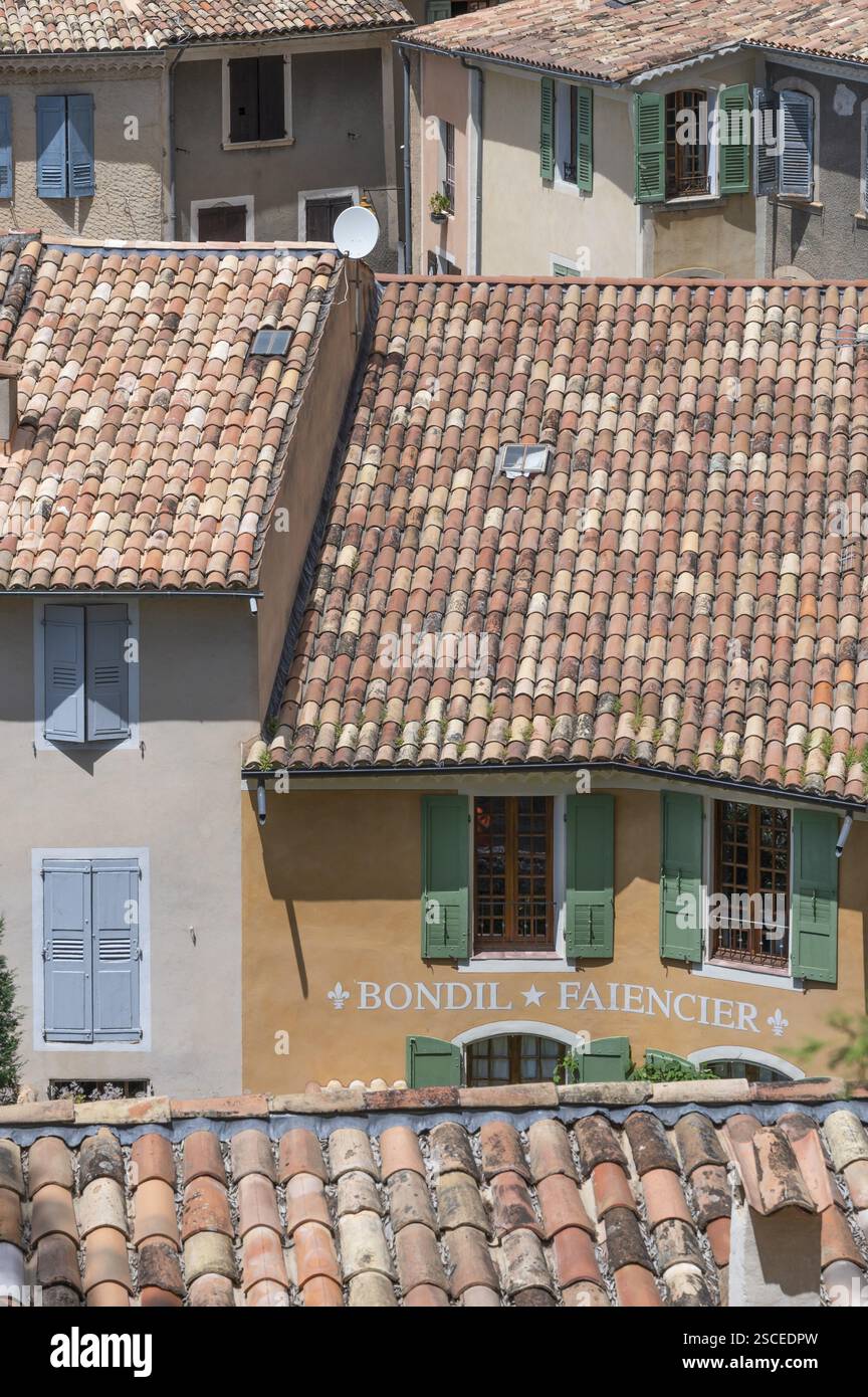 The sunny yellow facade of Bondil, one of the most famous faience ...
