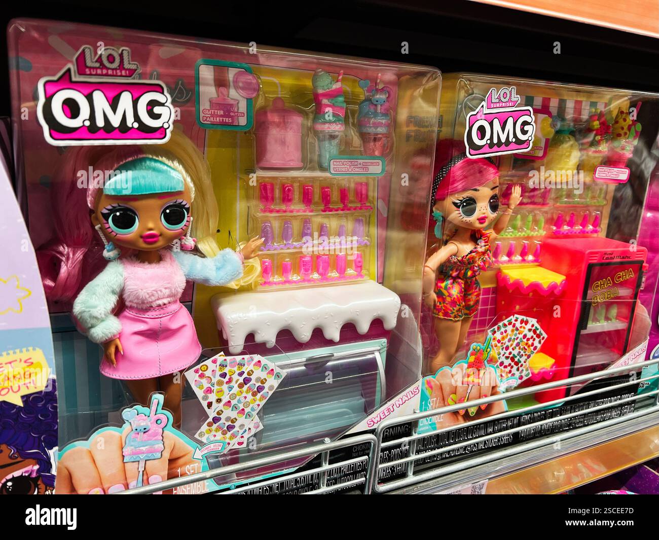 Kyiv, Ukraine - February 05, 2025: A vibrant display featuring boxed ...