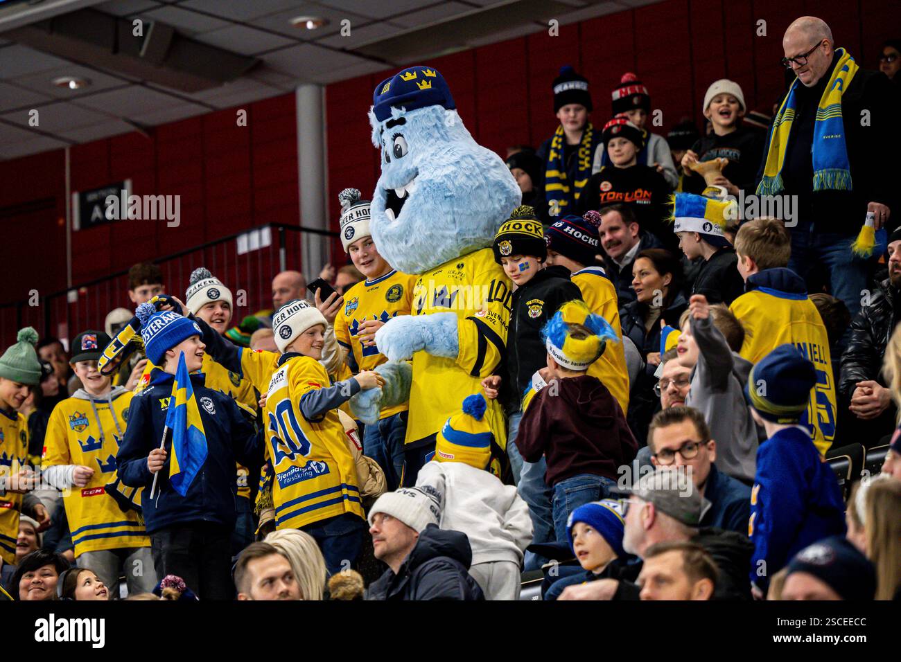 Stockholm, Sweden. 06th Feb, 2025. 250206 Fans take pictures with the ...