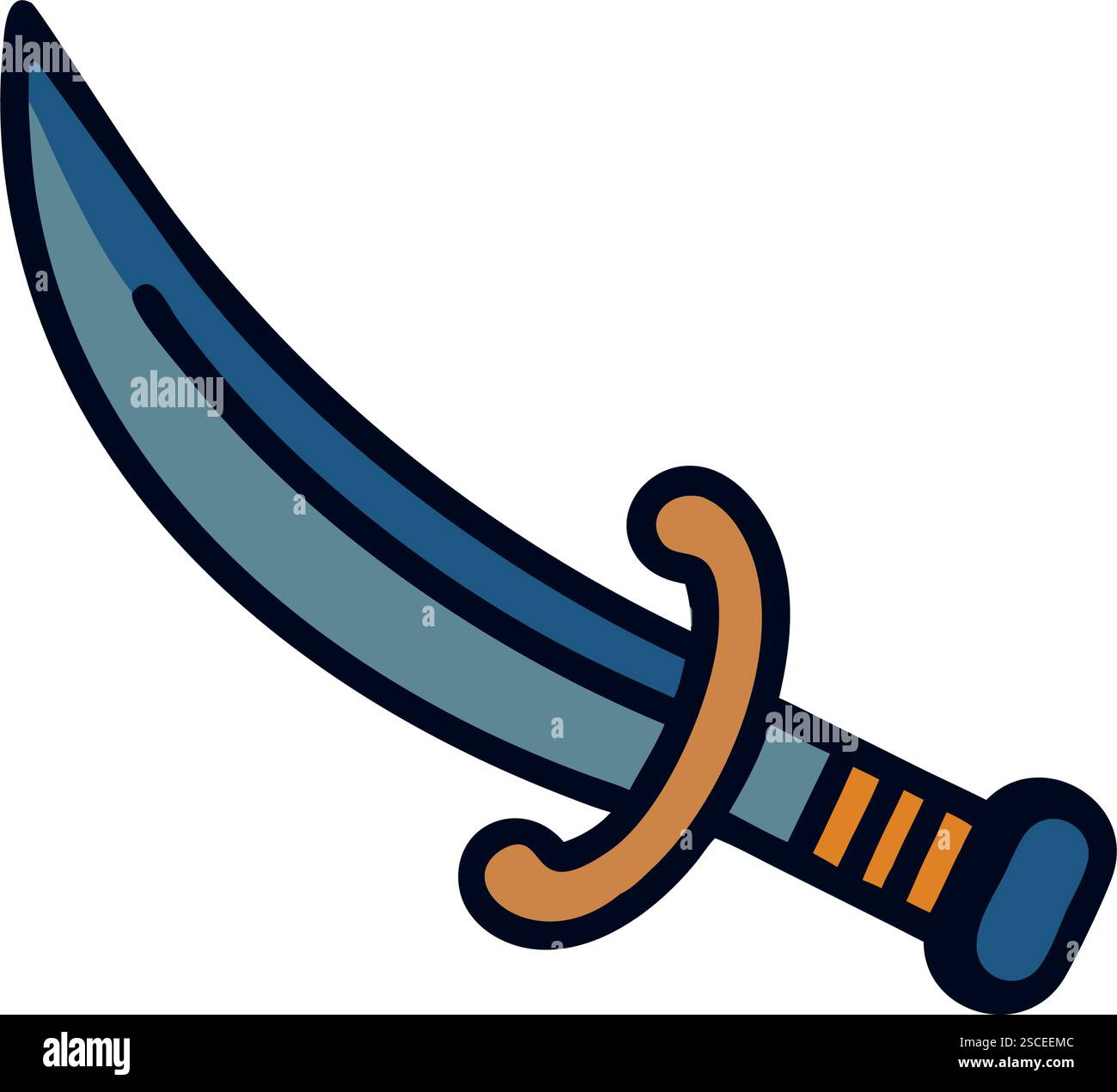 Pirate Cutlass Sword Icon Stock Vector Image & Art - Alamy
