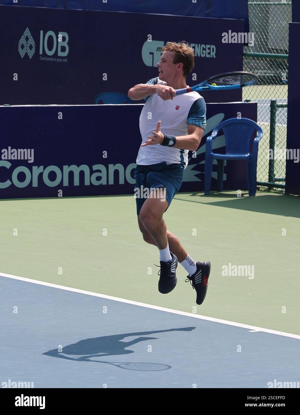 Chennai, Tamil Nadu, INDIA. 6th Feb, 2025. Chennai Open 2025: .Shintaro ...