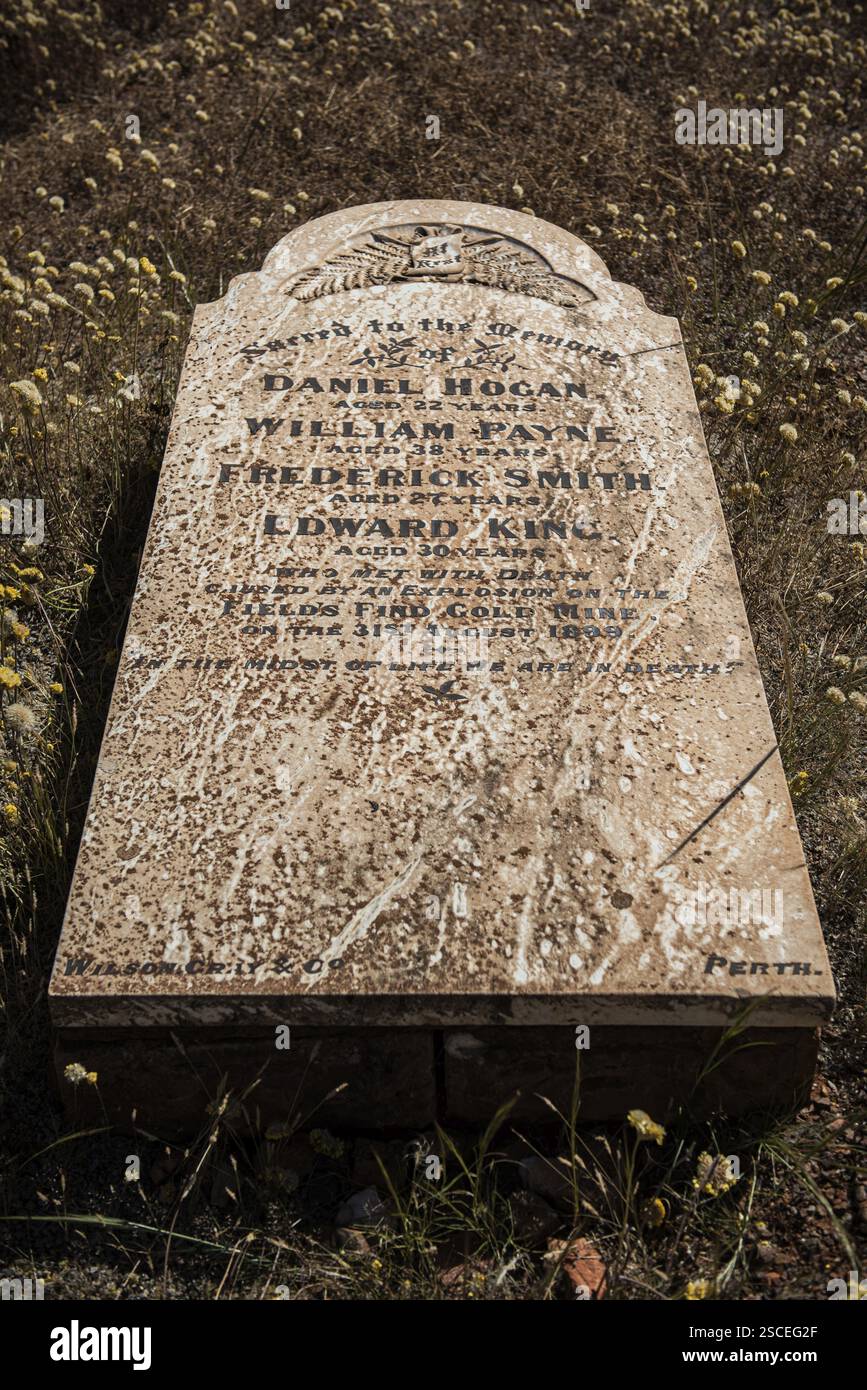Graves of prospectors who died in a mining accident in 1899, Fields ...