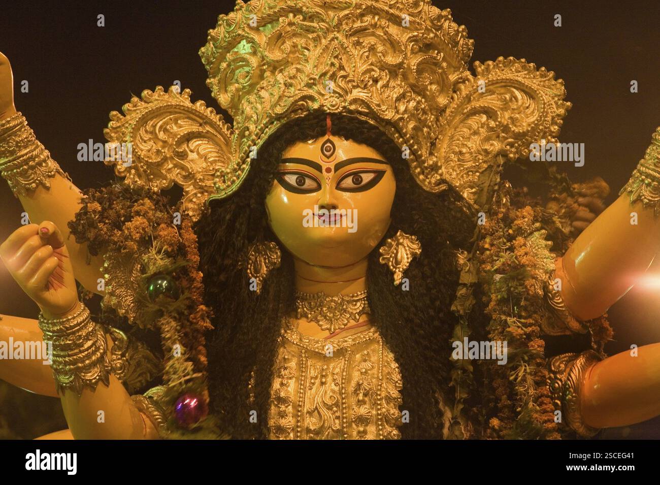 Idol of Goddess Durga, Durga Pooja dassera Vijayadasami Festival ...