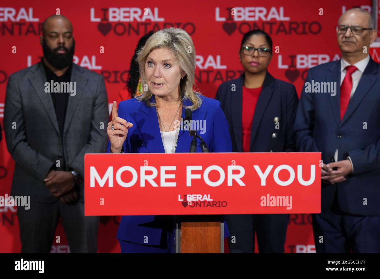 Scarborough, Canada. 06th Feb, 2025. Ontario Liberal Leader Bonnie ...