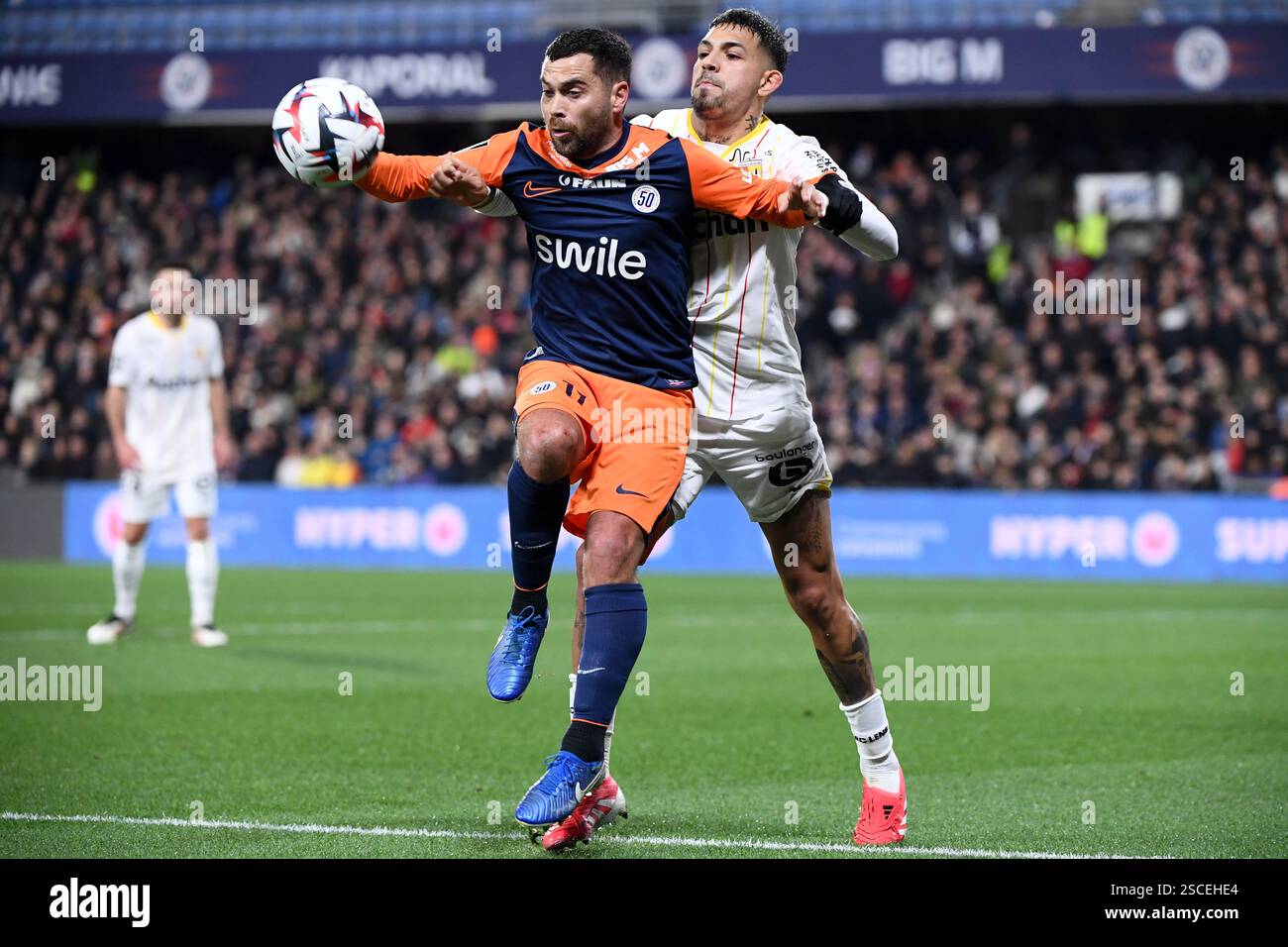 11 Teji SAVANIER (mhsc) - 14 Facundo MEDINA (rcl) during the Ligue 1 ...