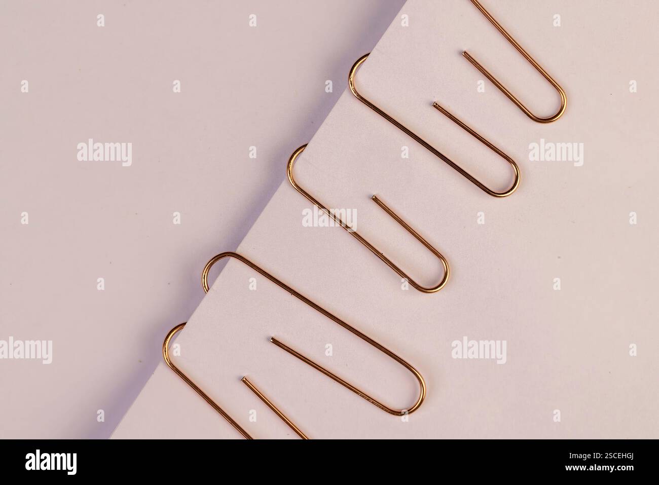 paper clips made of metal for documents and paper, large copper paper ...