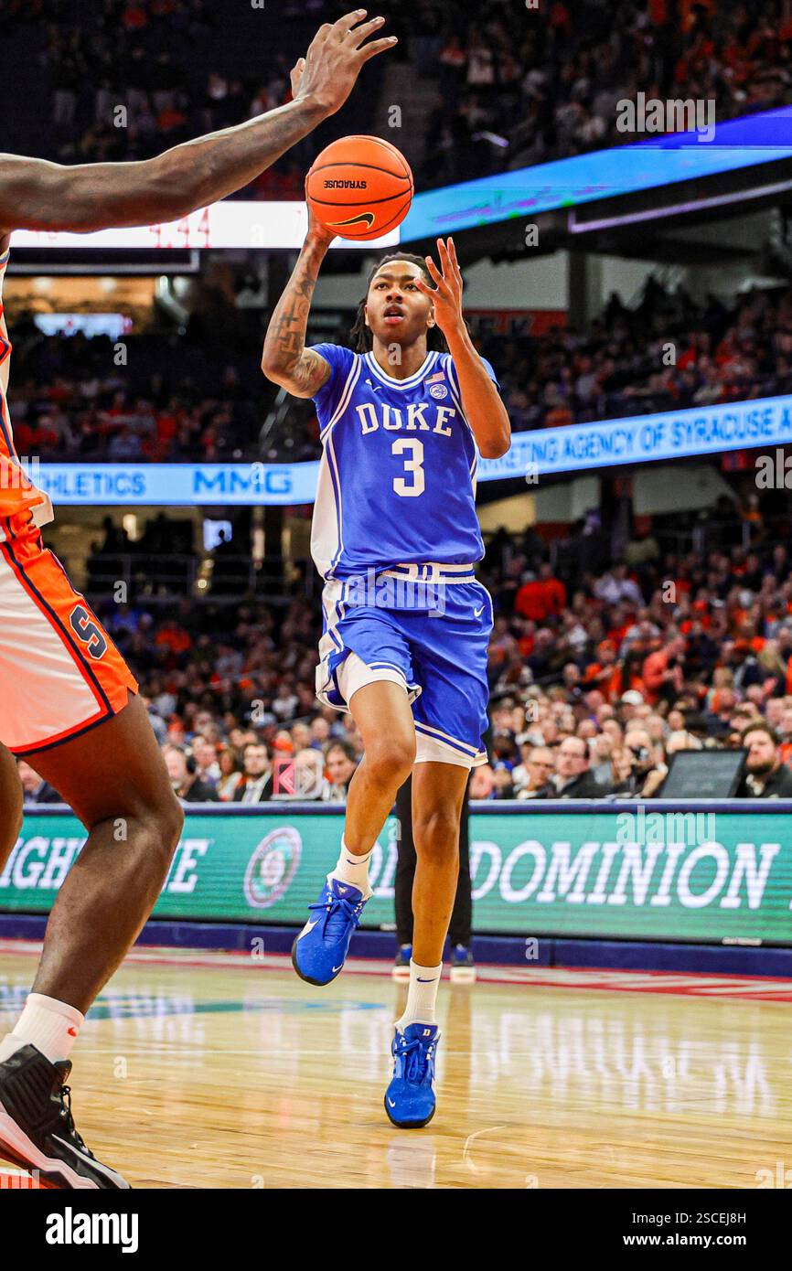 Syracuse, New York, USA. 5th Feb, 2025. Duke Blue Devils guard ISAIAH ...