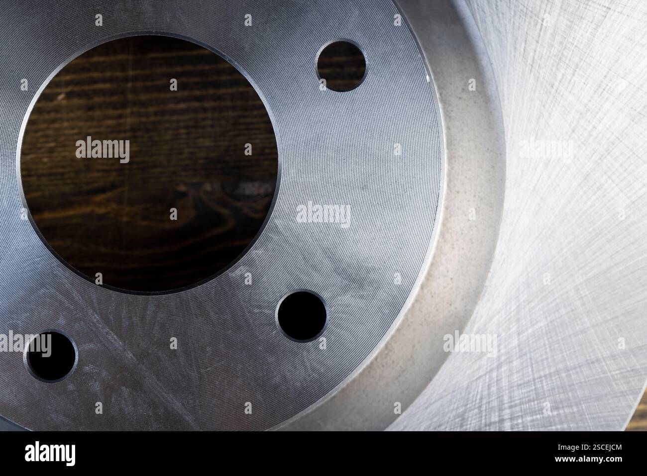 steel car brake disc for the brake system, a part of the disc made of ...