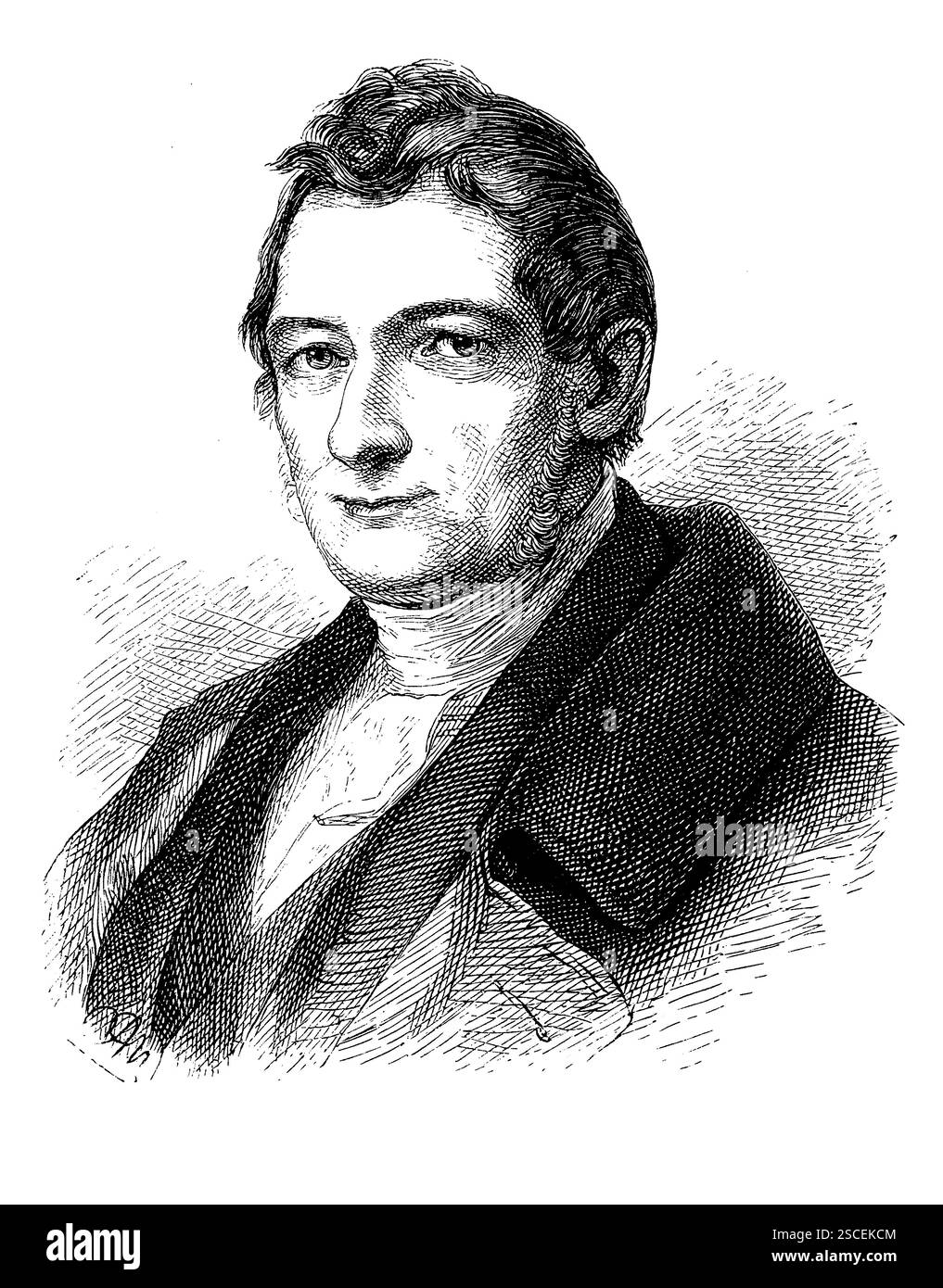 Franz Xaver Gabelsberger (1789–1849), pioneering German stenographer ...