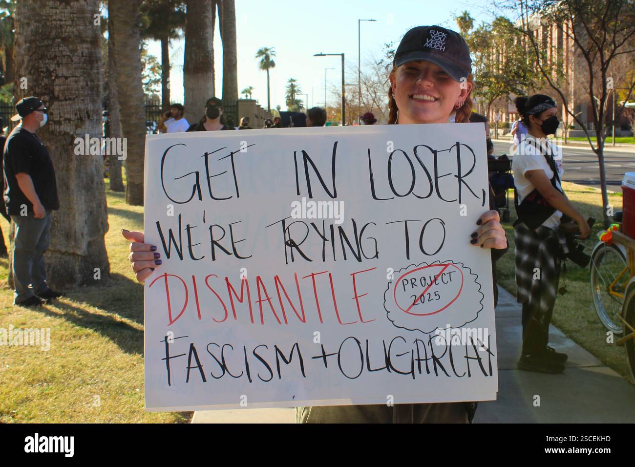 Arizona State Capital Protest on Feb 5th, 2025 Stock Photo - Alamy