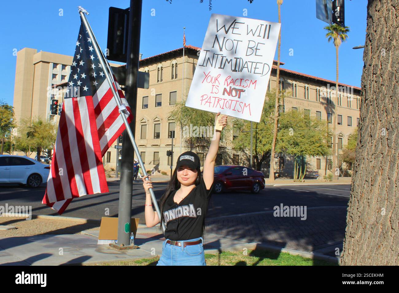 Arizona State Capital Protest on Feb 5th, 2025 Stock Photo - Alamy