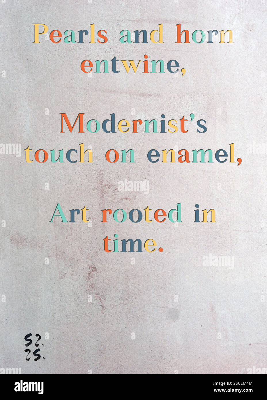Pearls and horn entwine, Modernist's touch on enamel, Art rooted in ...