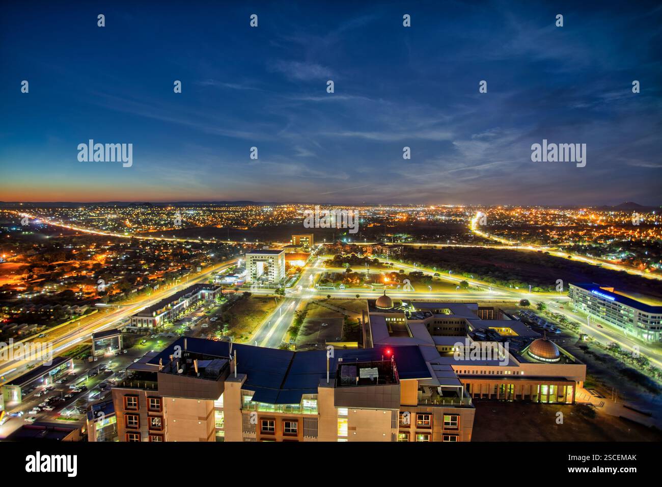 Skyline of gaborone hi-res stock photography and images - Alamy