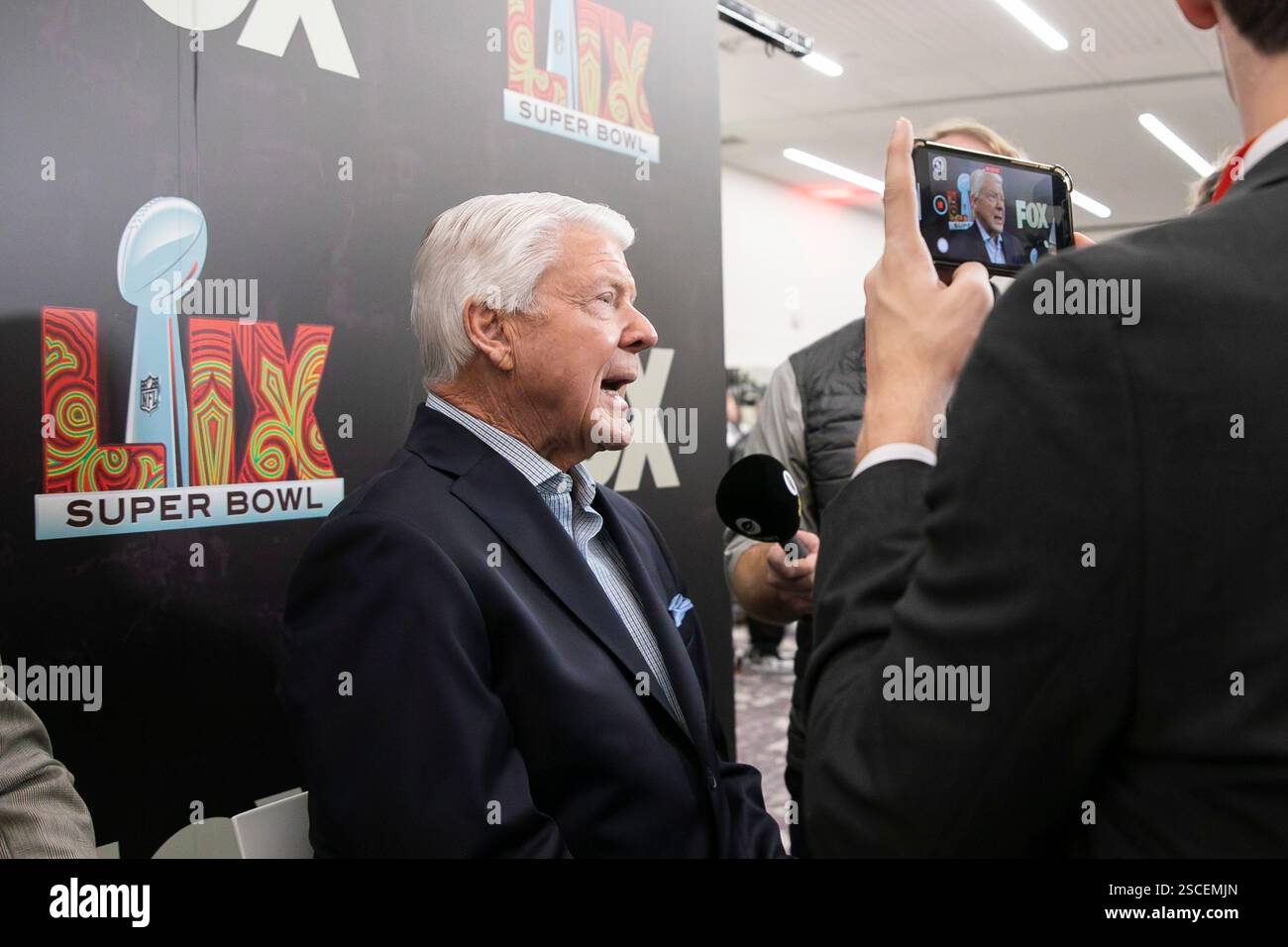 New Orleans, Louisiana, USA. 6th February, 2025. Jimmy Johnson ...