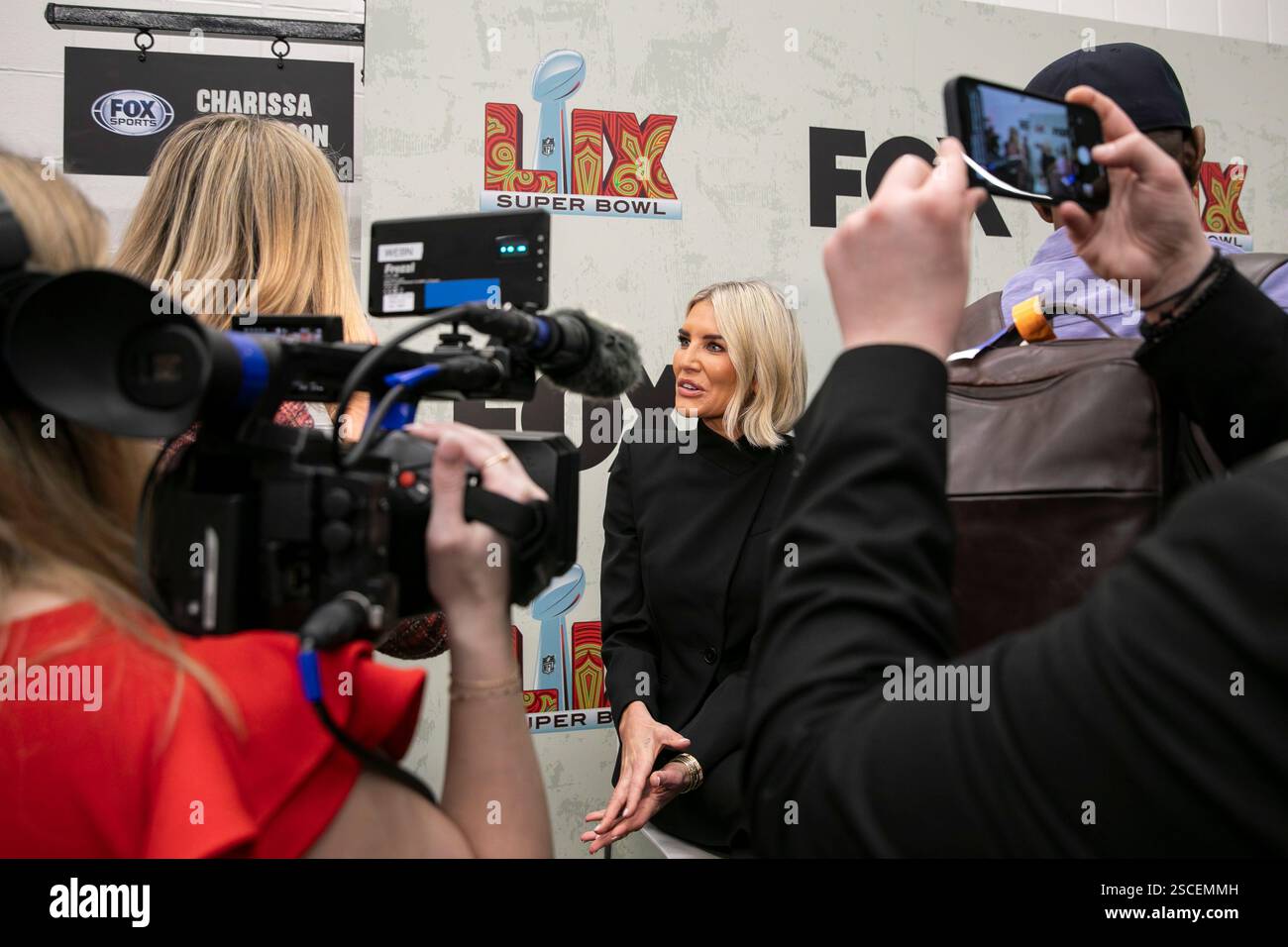 New Orleans, Louisiana, USA. 6th February, 2025. Charissa Thompson ...