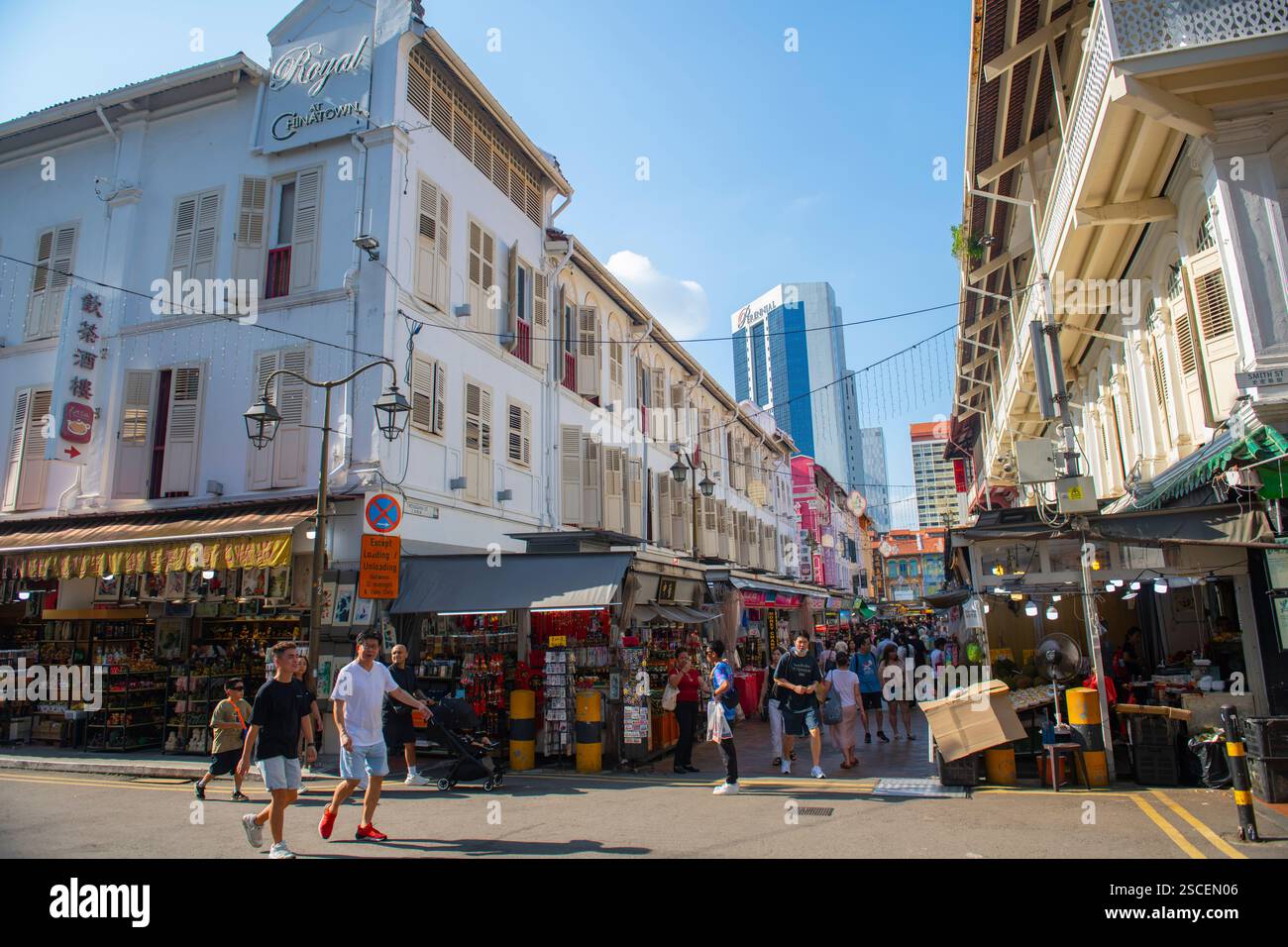 Chinatown historic commercial building on Trengganu Street at Smith ...