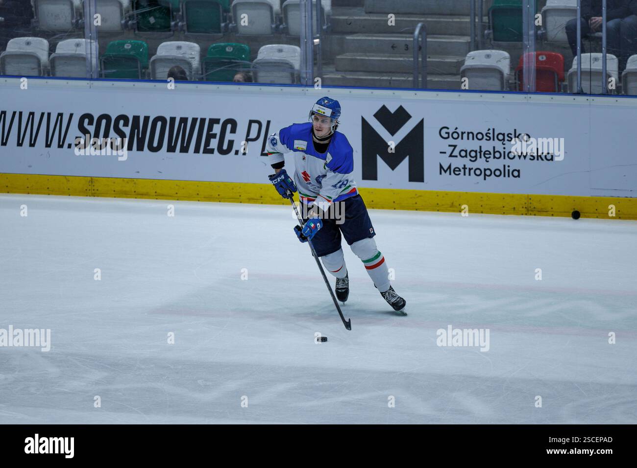Sosnowiec, Poland, Feb 6 2025, Hockey match as part of the EIHC 2025 ...