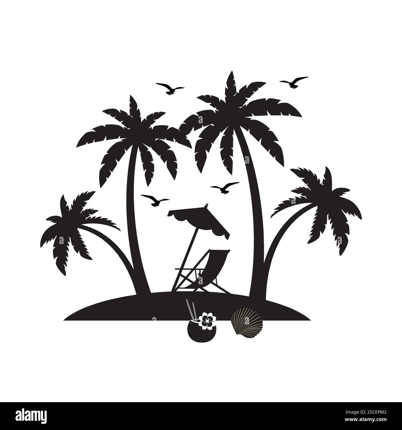 Beach holiday vibes Stock Vector Image & Art - Alamy