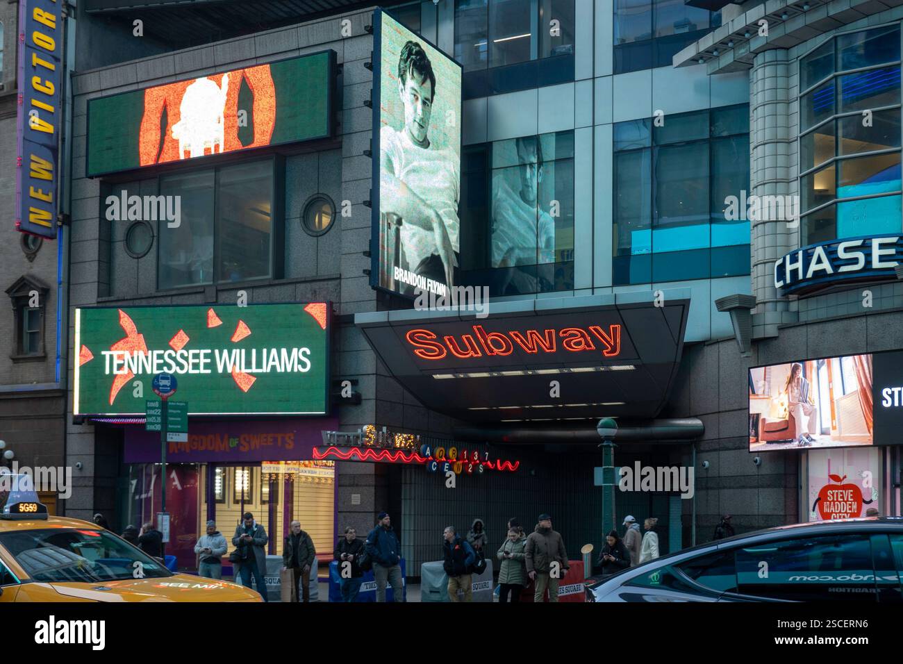 Electronic Advertising Billboards in Times Square, NYC, USA, 2025 Stock ...