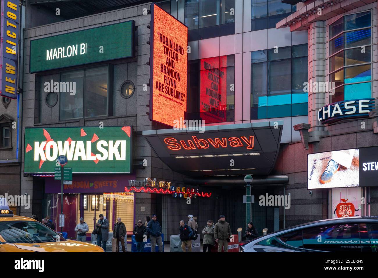 Electronic Advertising Billboards in Times Square, NYC, USA, 2025 Stock ...