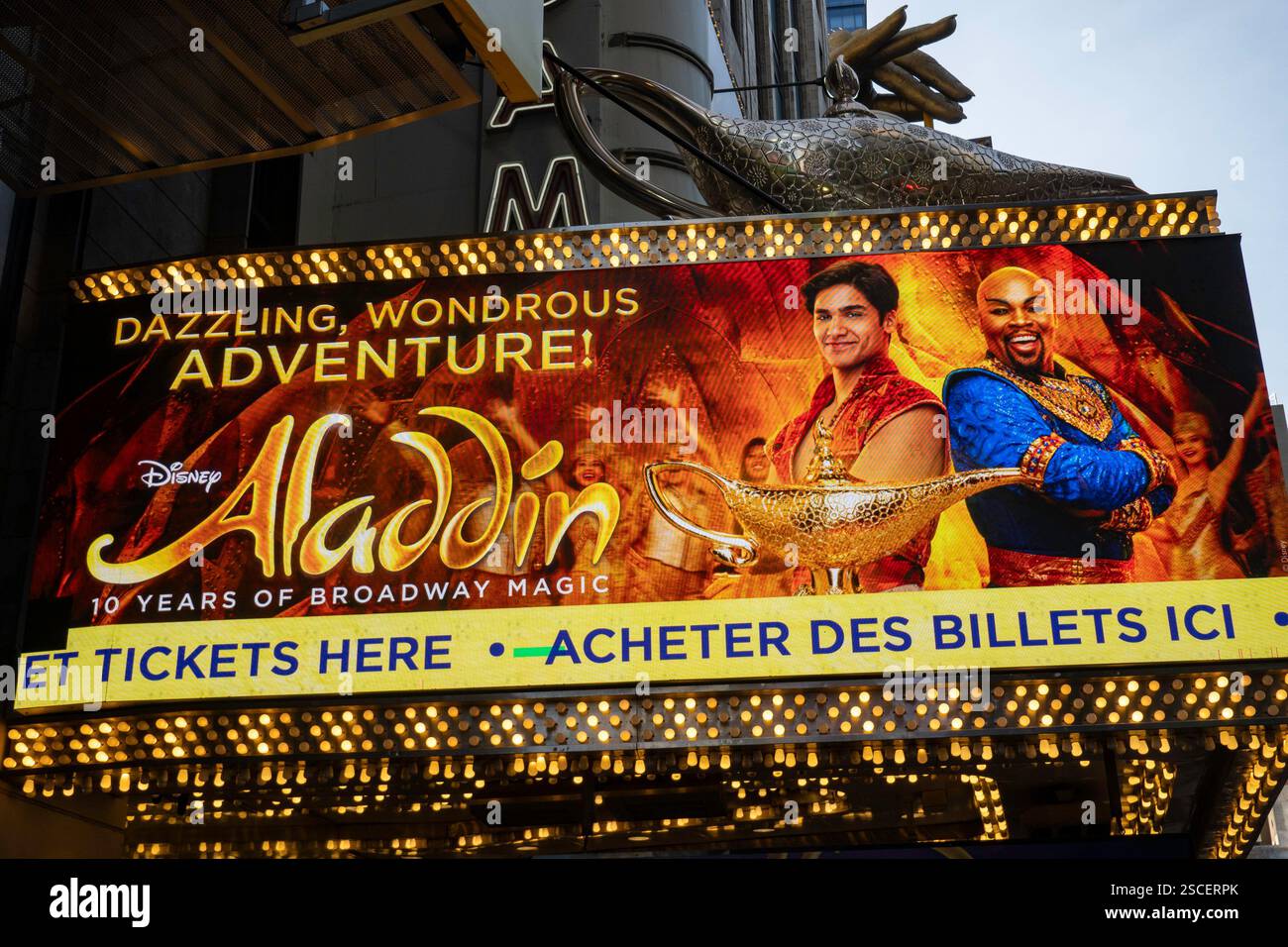 Aladdin Theater Marquee, New Amsterdam Theater, Times Square, West 42nd ...