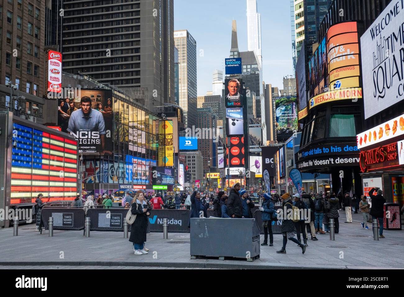 Electronic Advertising Billboards in Times Square, NYC, USA, 2025 Stock ...
