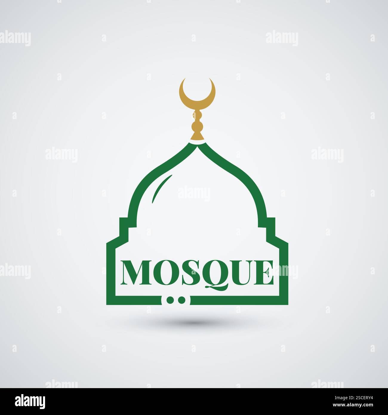Mosque logo design hi-res stock photography and images - Alamy