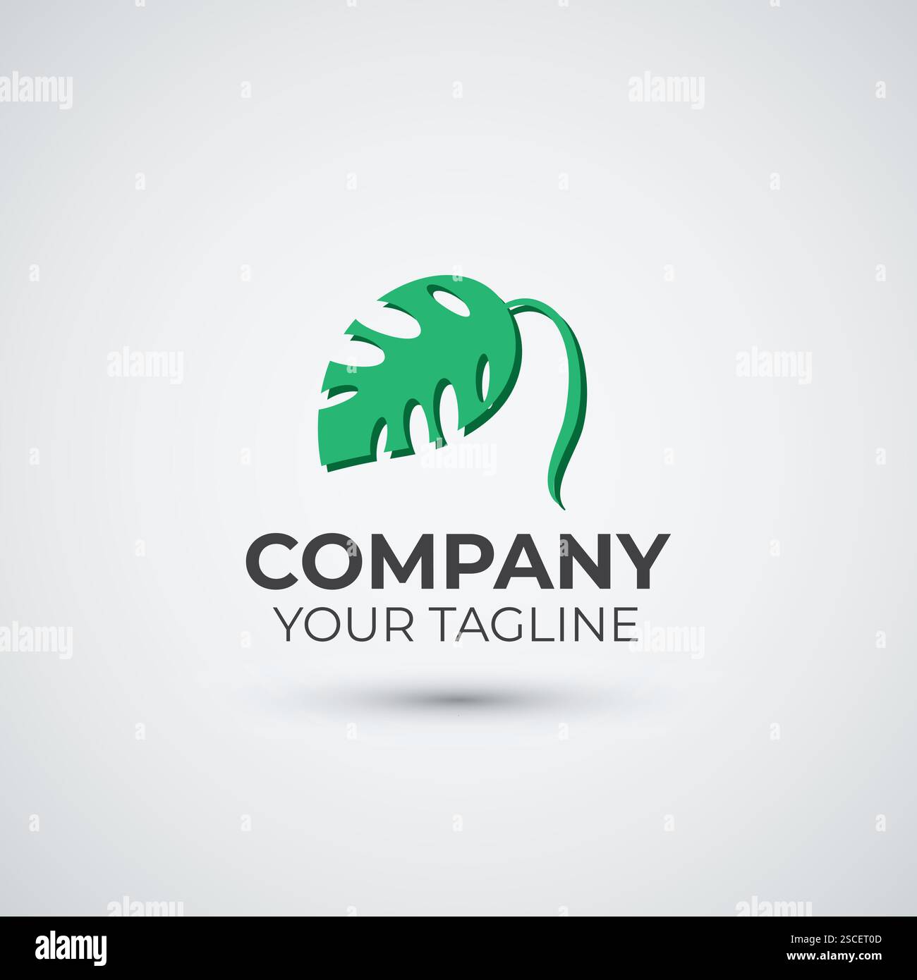 monstera leaf logo icon design Stock Vector Image & Art - Alamy