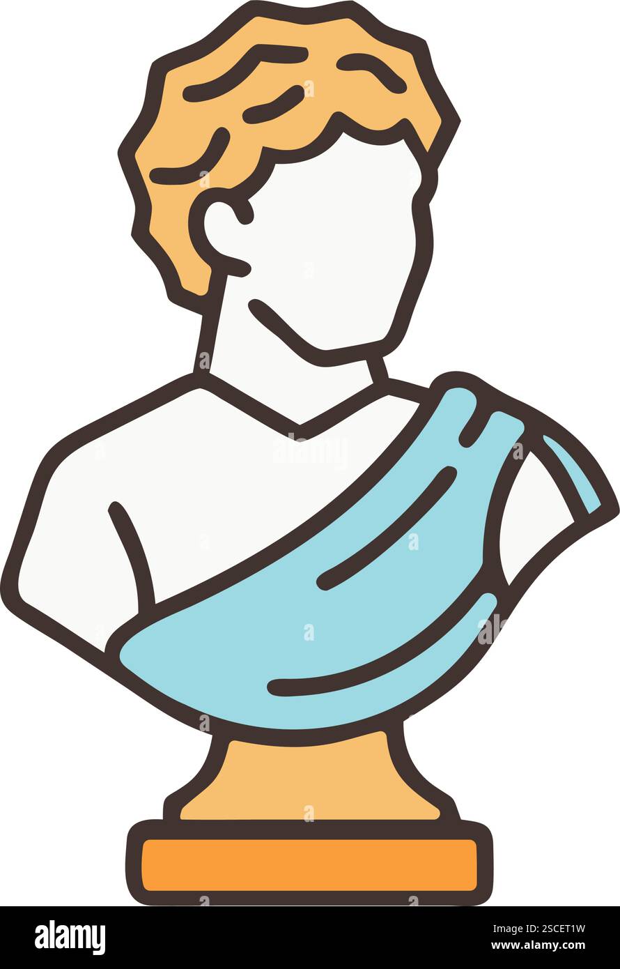 greek philosopher bust sculpture Stock Vector Image & Art - Alamy